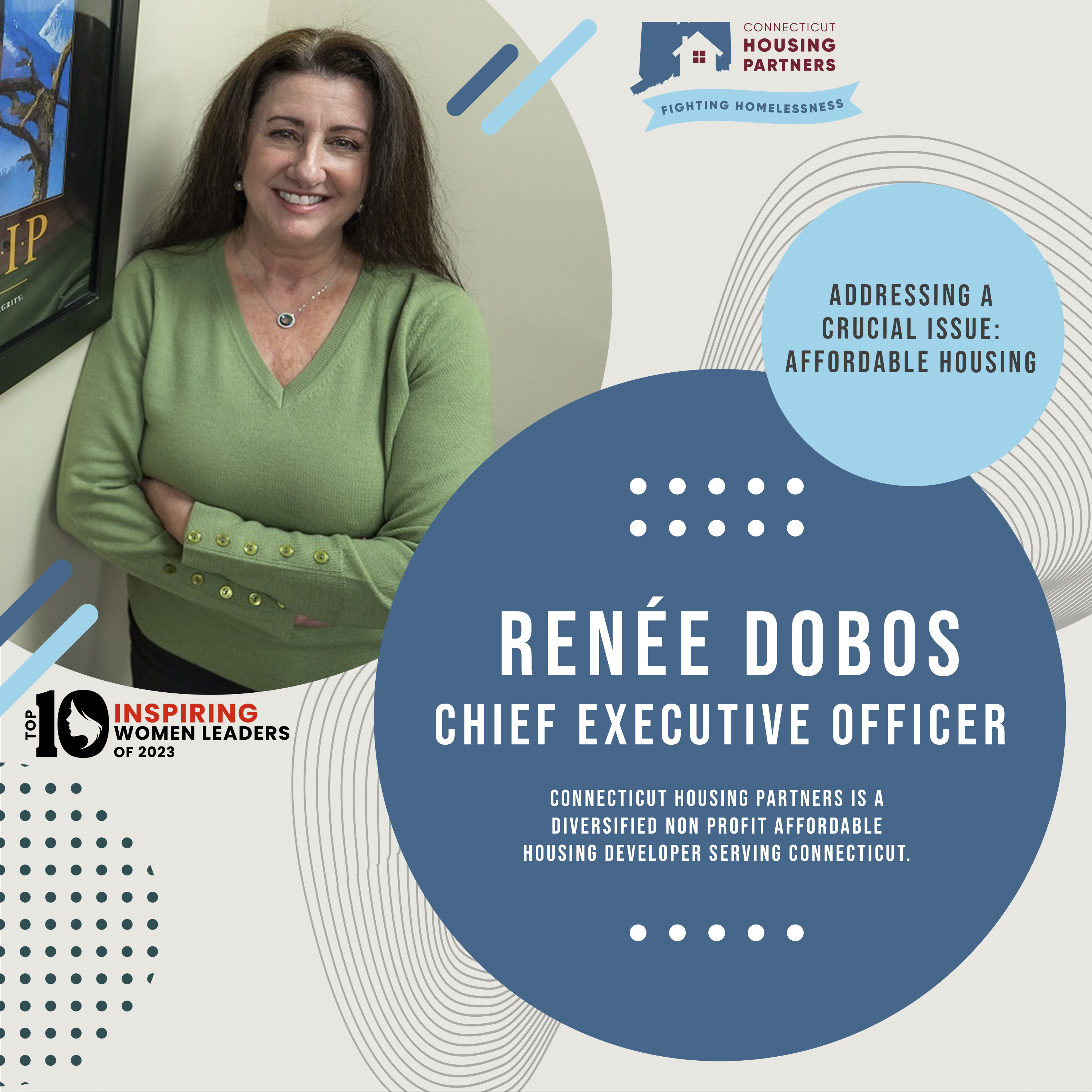Renée Dobos, Chief Executive Officer of Connecticut Housing Partners ...