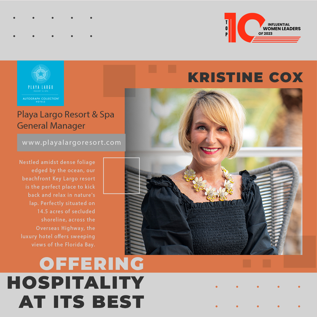 Kristine Cox, General Manager of Playa Largo Resort & Spa, Top 10 ...