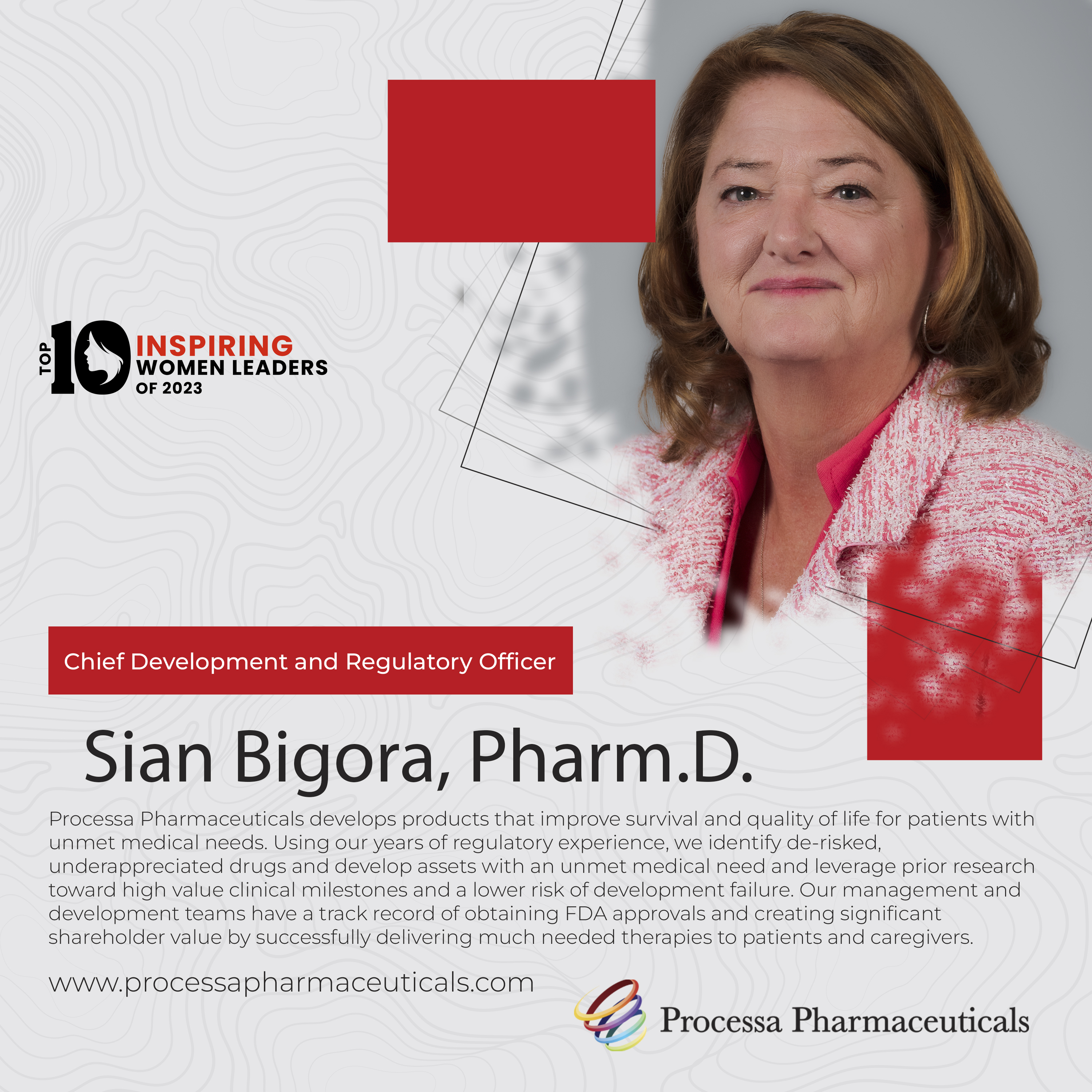 Sian Bigora, Pharm.D. Chief Development and Regulatory Officer of ...